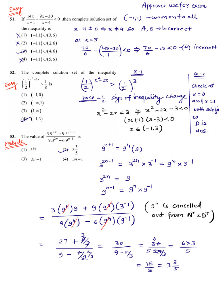 Basic Maths Test - Test 01 Review and Solutions - 1 | PDF