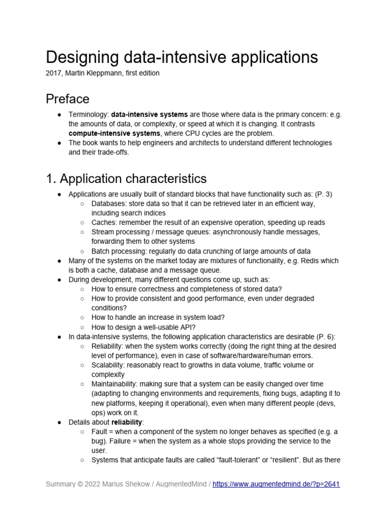 Data-Intensive Application Design Guide | PDF | Database Index ...