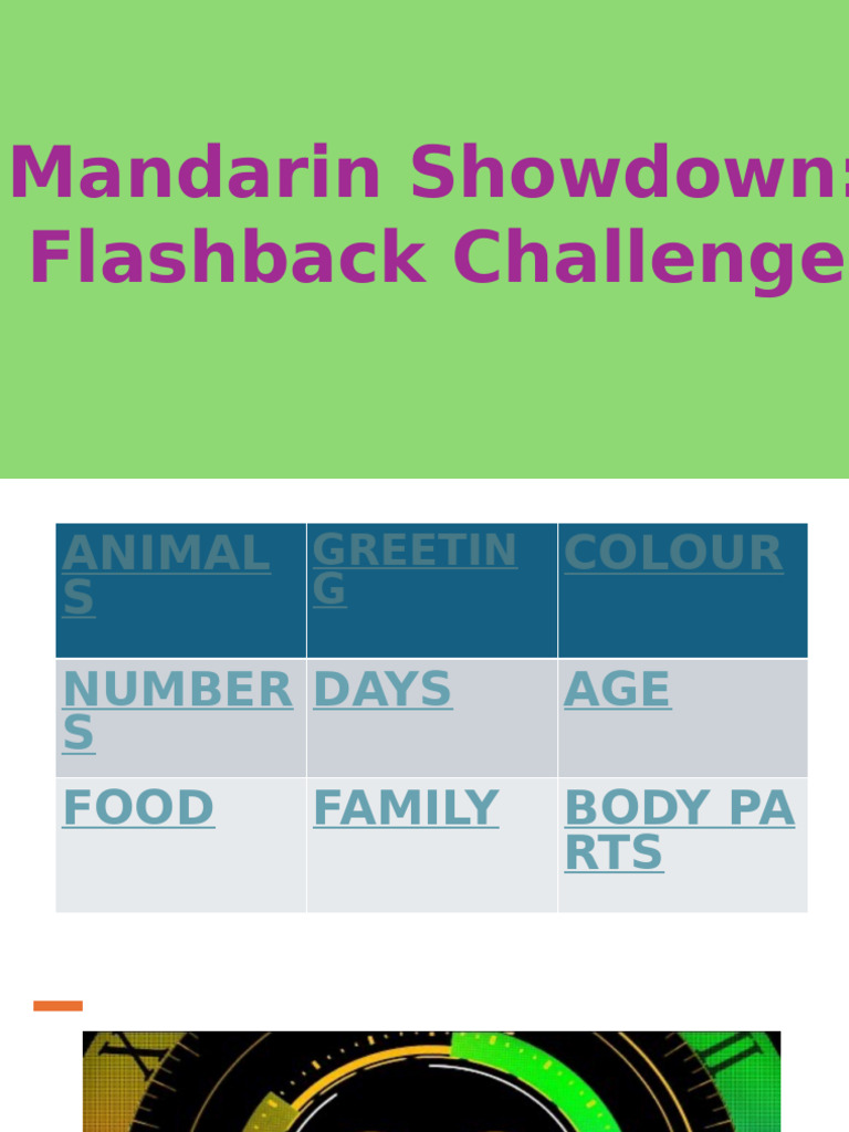 Game1 - Flashback Challenge | PDF