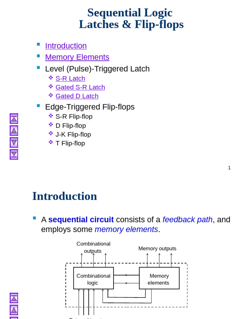 Sequential Logic, Latchesand Flip-Flops | PDF | Digital Electronics | Computer Engineering