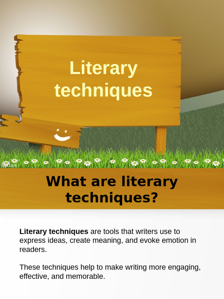 Literary Techniques (1) For Use in PEEL Analysiseaeas | PDF | Senses ...