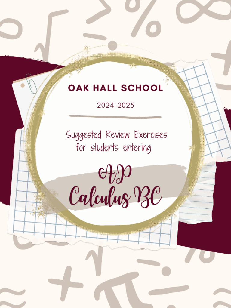 AP Calculus BC | PDF | Function (Mathematics) | Elementary Mathematics