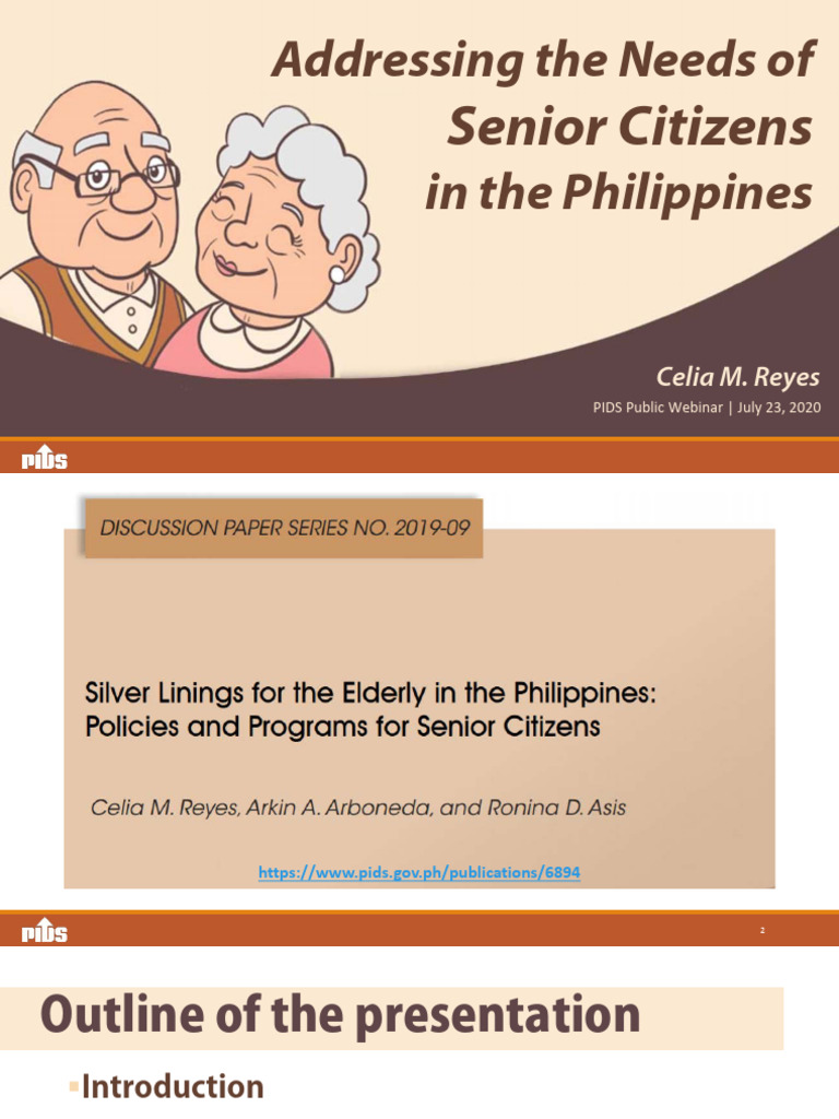Senior Citizens' Needs in the Philippines | PDF | Pension | Retirement