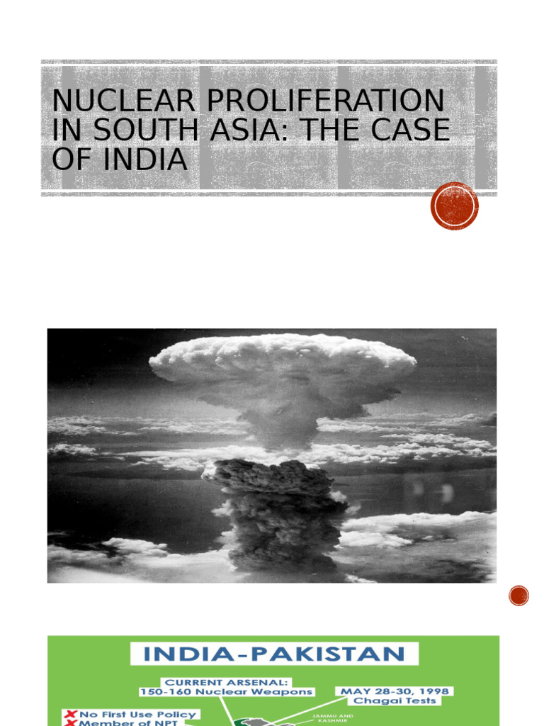 India's Nuclear Proliferation History | PDF | Nuclear Proliferation ...