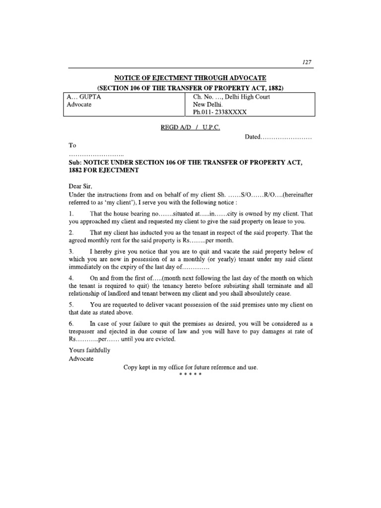 Notice Format | PDF