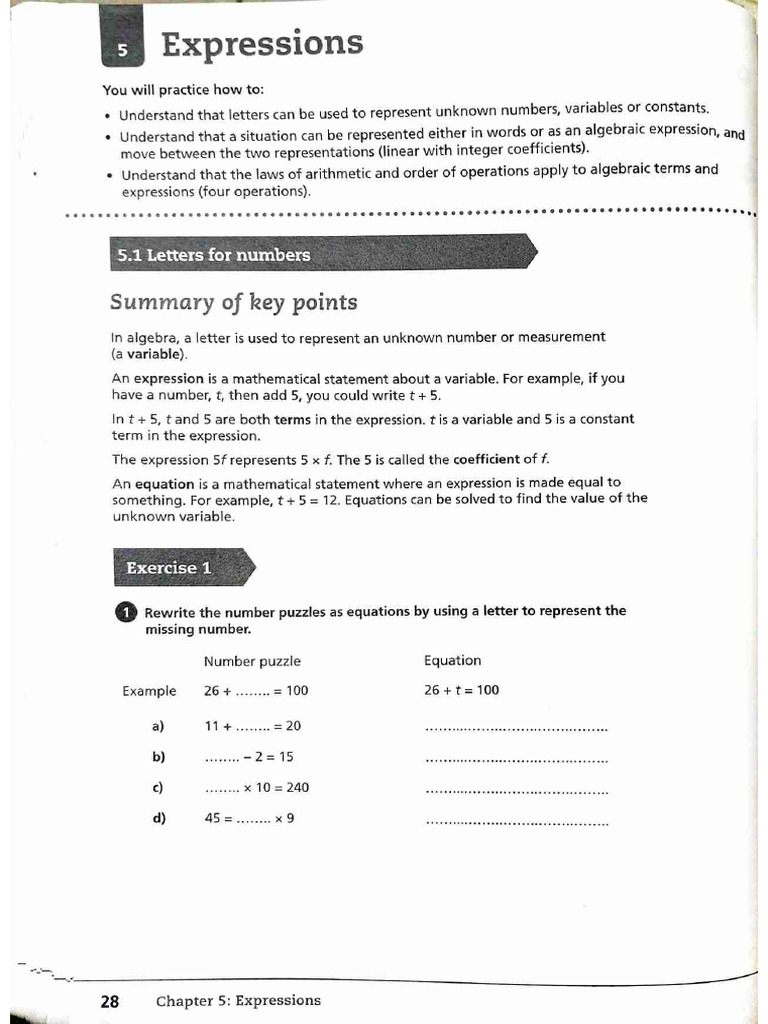 Maths CH 5 SB | PDF