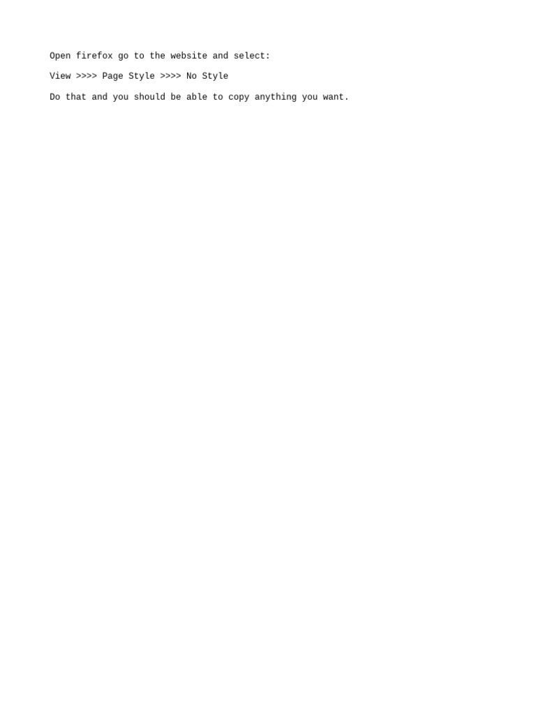 How To Copy From Any Website | PDF