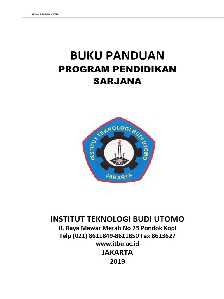 Panduan Akademik ITBU 2019 | PDF