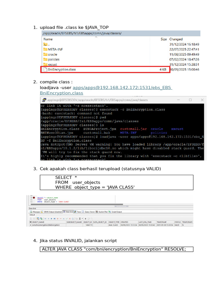 Upload and Compile Java Class Guide | PDF