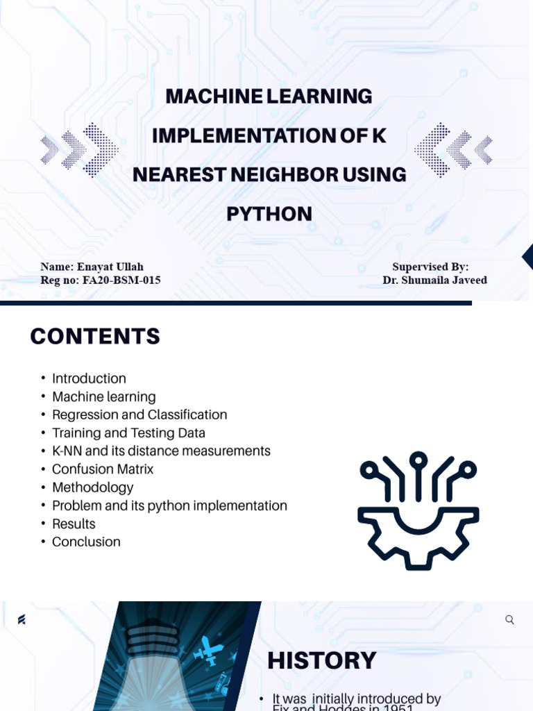 Machine Learning Implementation of K Nearest Neighbour Using Python | PDF