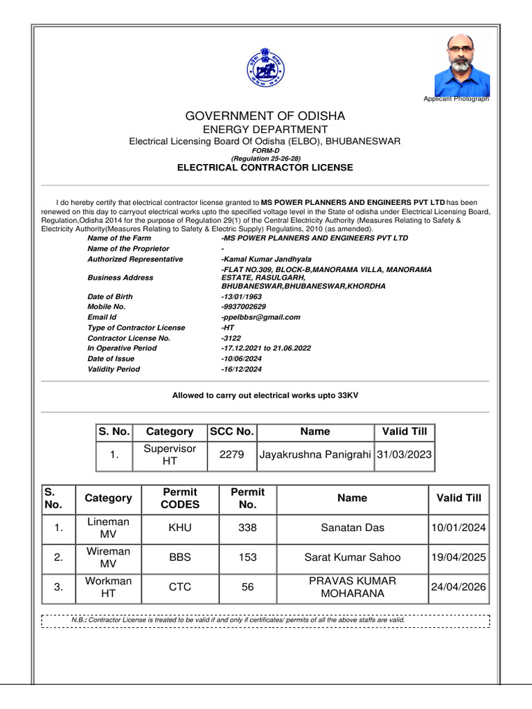 Renewal of Contractor License | PDF