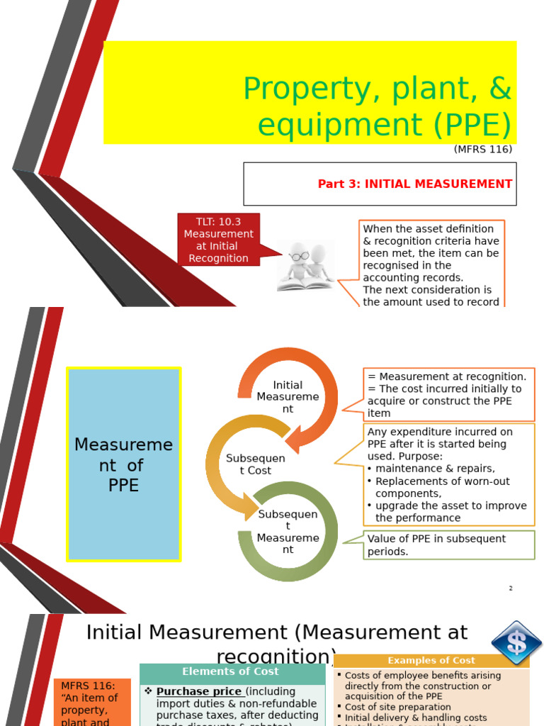 3.3 - MFRS116 PPE-Initial Measurement | PDF | Cost | Prices