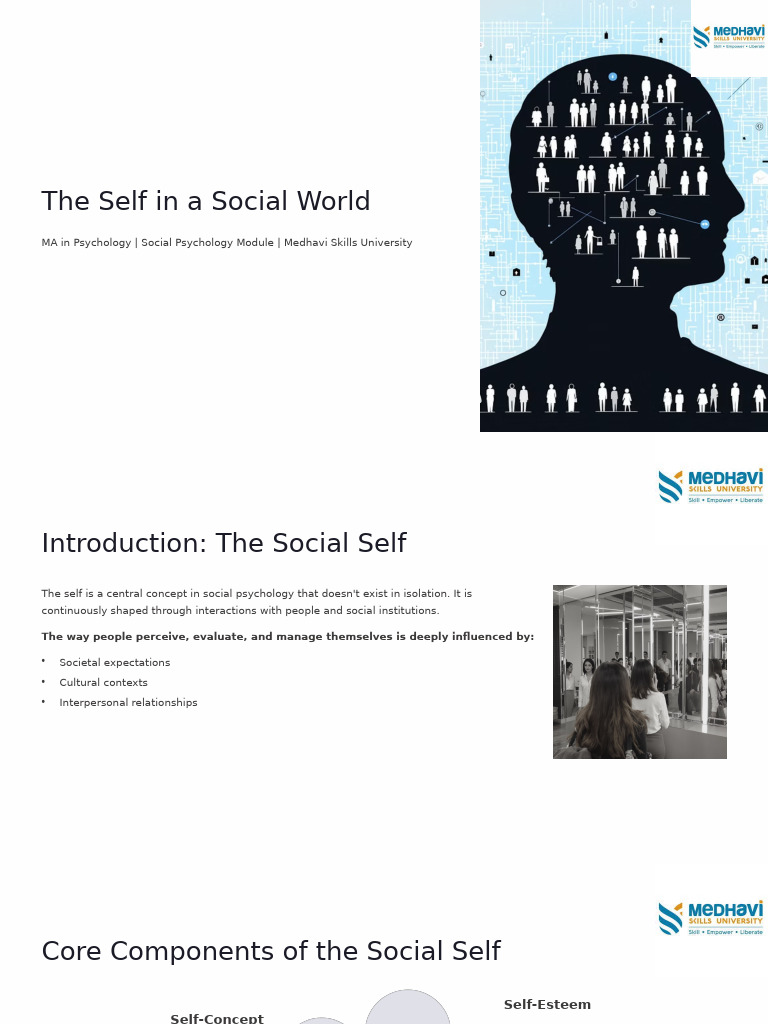 Understanding the Social Self in Psychology | PDF | Self Concept | Self ...