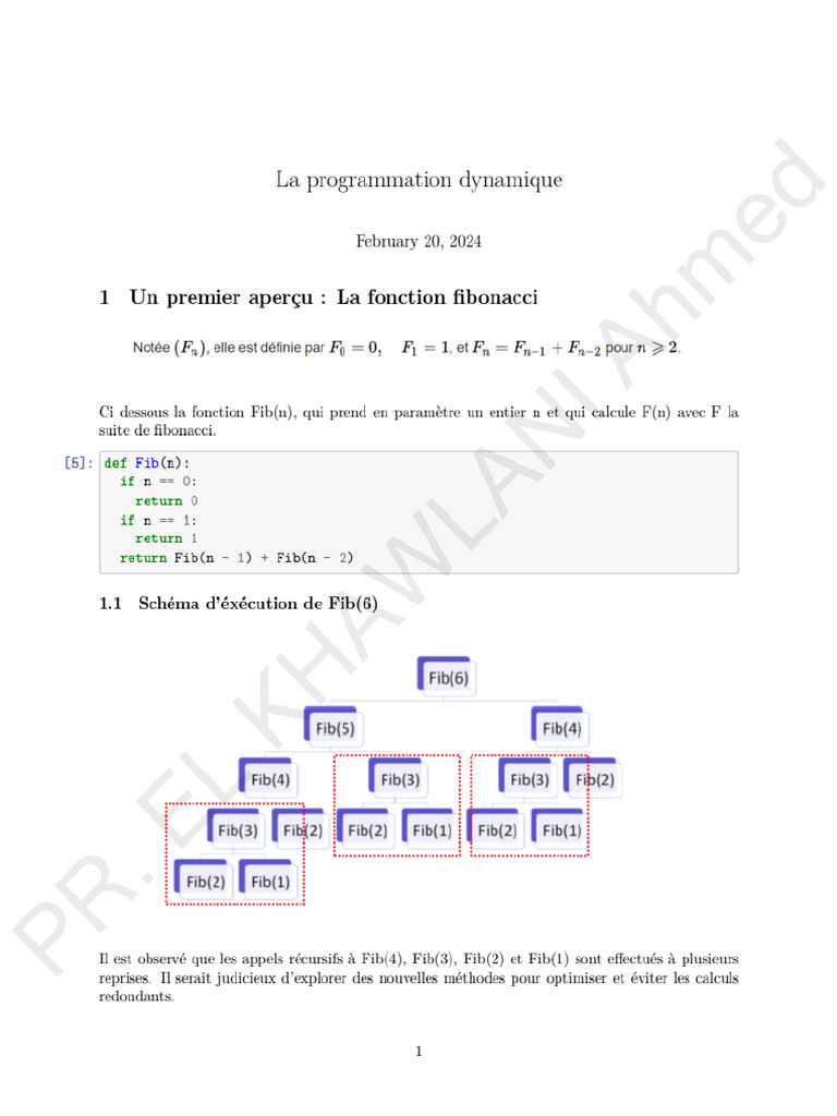 La Programmation Dynamique | PDF