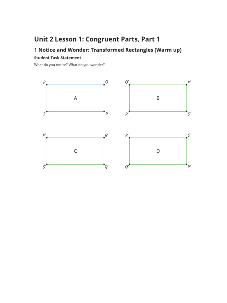 Geometry 2 1 Lesson Teacher Presentation Materials | PDF