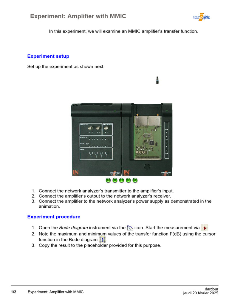 Amplifier With MMIC | PDF