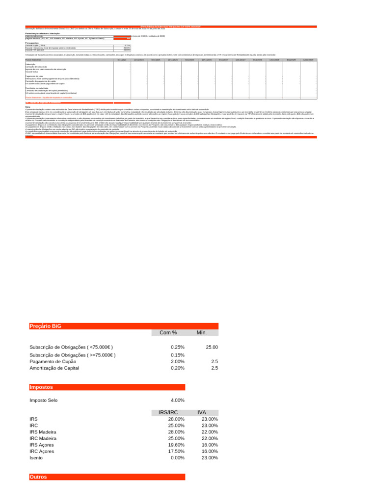 Subscrição de Obrigações CUF 2024/2029 | PDF | Investimentos | Impostos