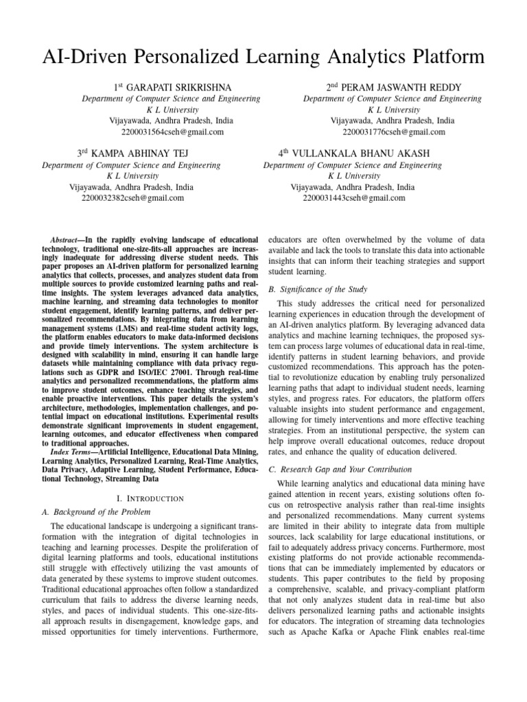 IEEE Conference Template | PDF | Analytics | Data