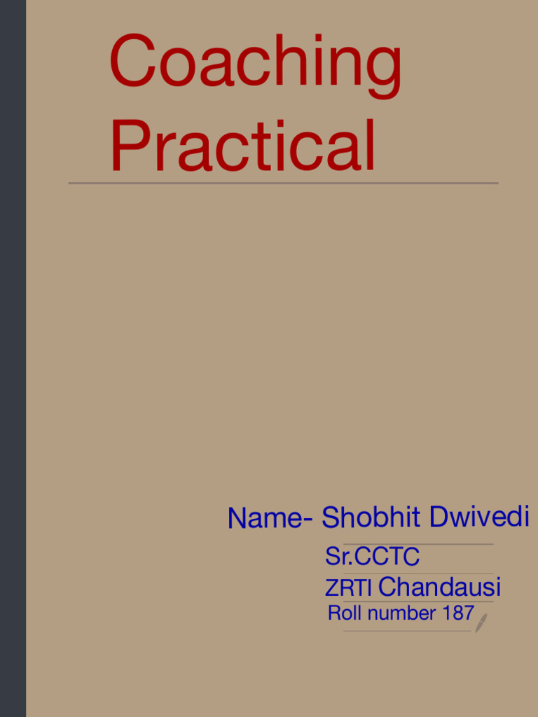Coaching Practical Question | PDF