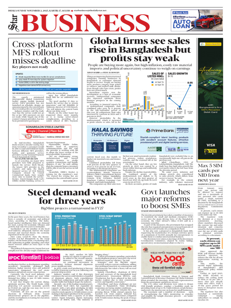 Bangladesh MFS Delays Amid Sales Growth | PDF | Economies