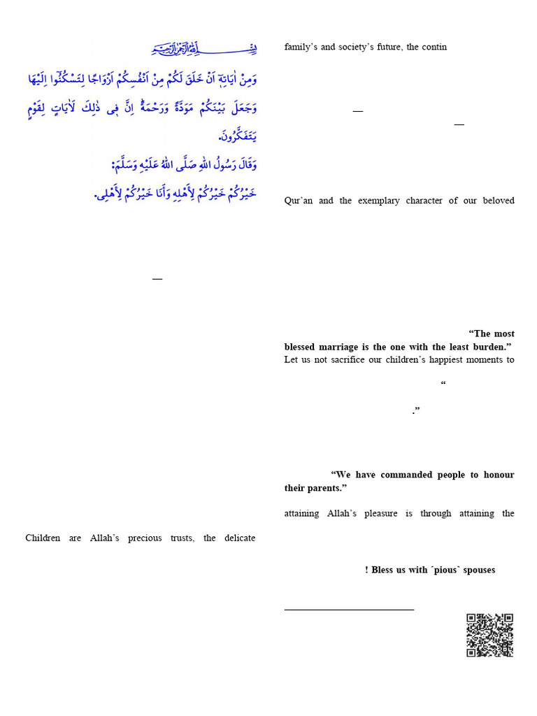 The Source of Serenity in the Family, Compassion and Affection | PDF ...