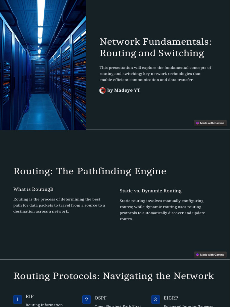 Network Fundamentals Routing and Switching (1) | PDF | Routing | Computer Network