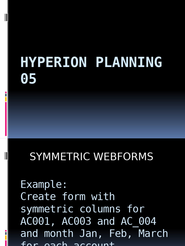 Planning5 - Creating Forms - Symmetric, Asymmetric & Composite Webforms ...