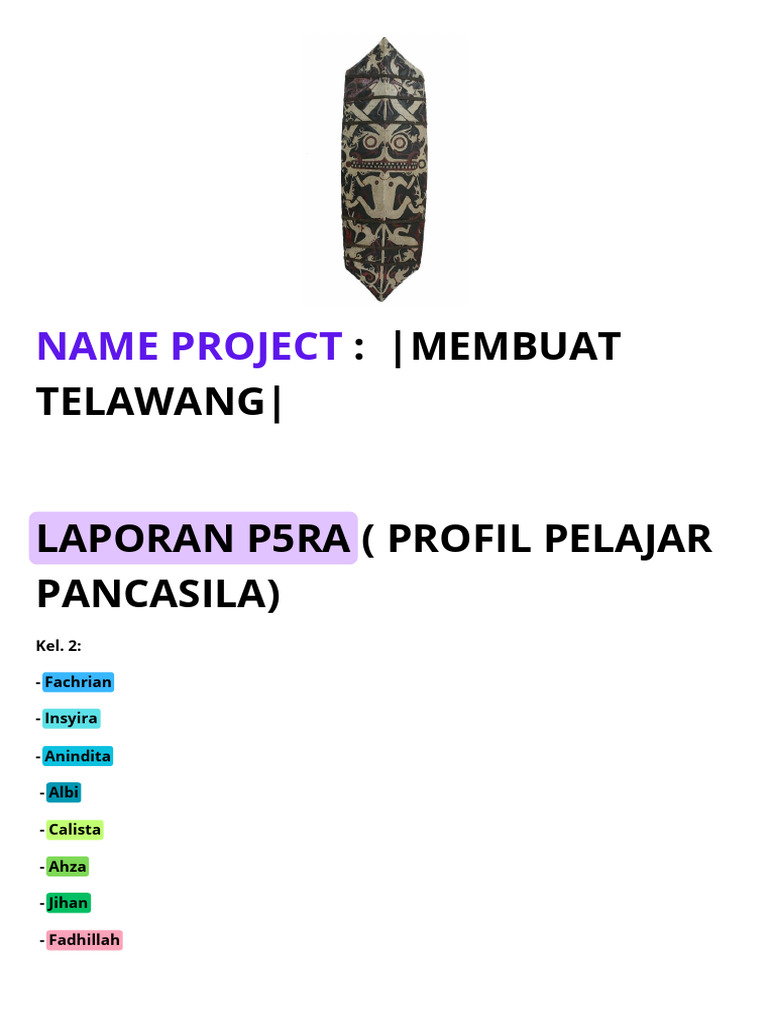 Projek P5ra (Profil Pelajar Pancasila) - 20251027 - 221849 - 0000 | PDF