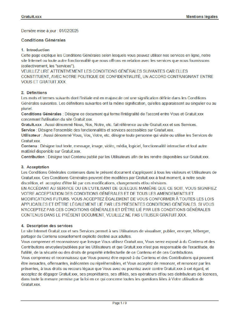 General Conditions | PDF