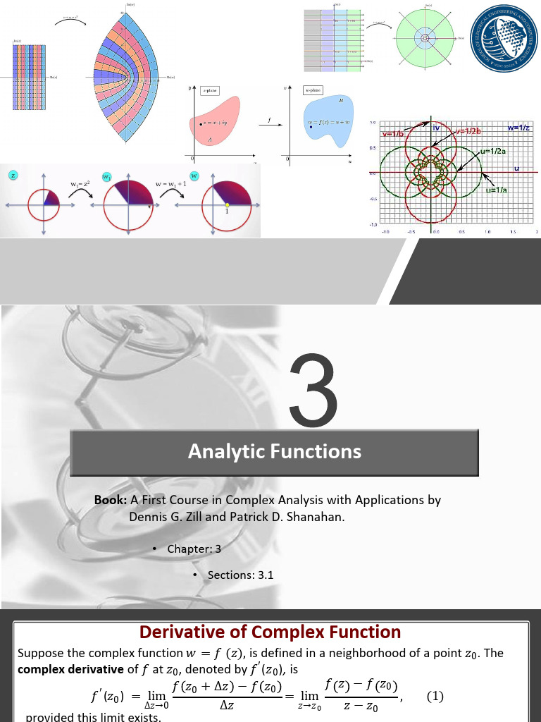 Lecture # 5c (Differentiable and Analytic Functions) | PDF | Mathematical Objects | Mathematics