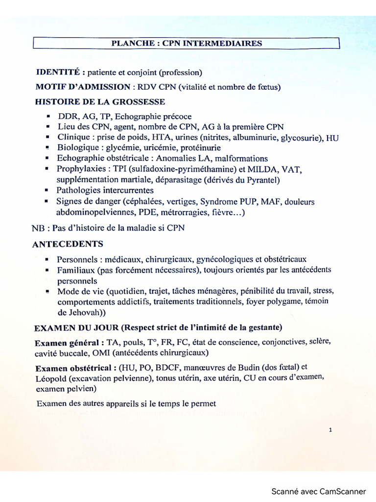 CPN Intermediaire | PDF