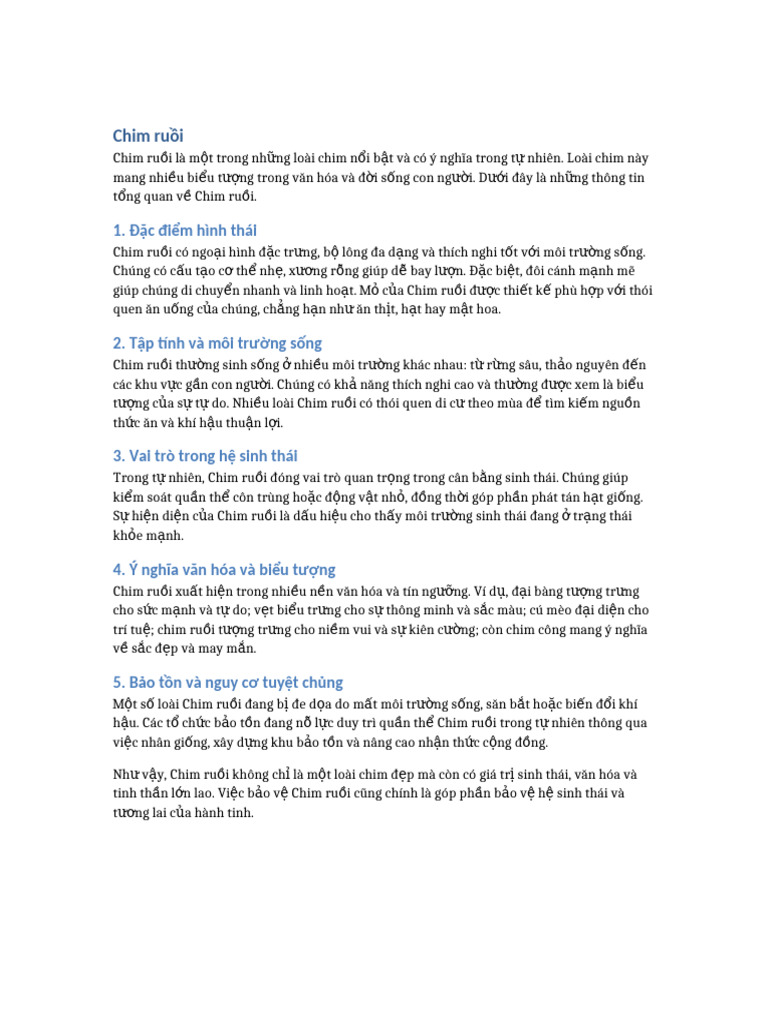 Chim Ruoi | PDF