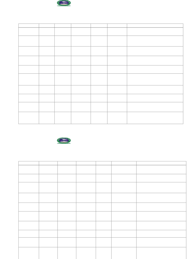 500 - 400 - 300 Level Timetable 2024-2025 | PDF | Engineering | Computer Engineering