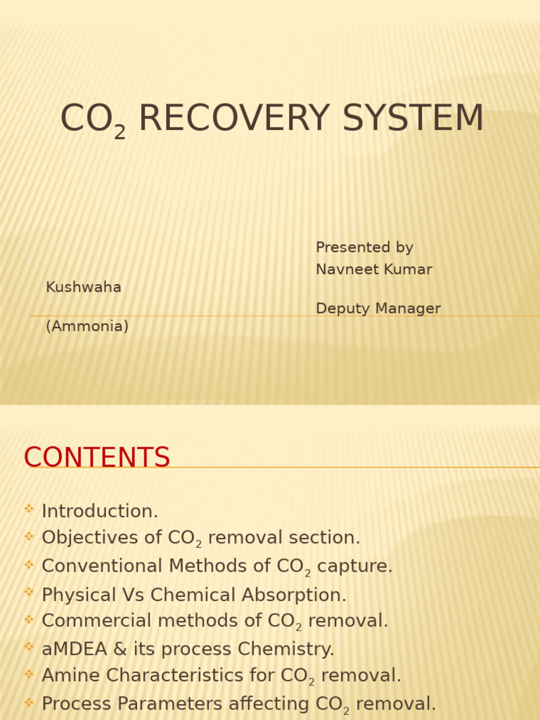 AMDEA Presentation | PDF | Amine | Carbon Dioxide