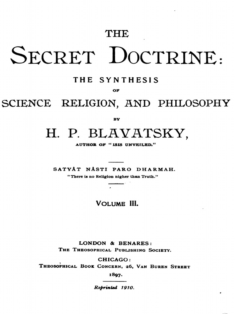 Blavatsky - The Secret Doctrine Vol - 3 | PDF