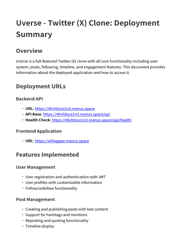 Deployment Summary | PDF | User (Computing) | Databases