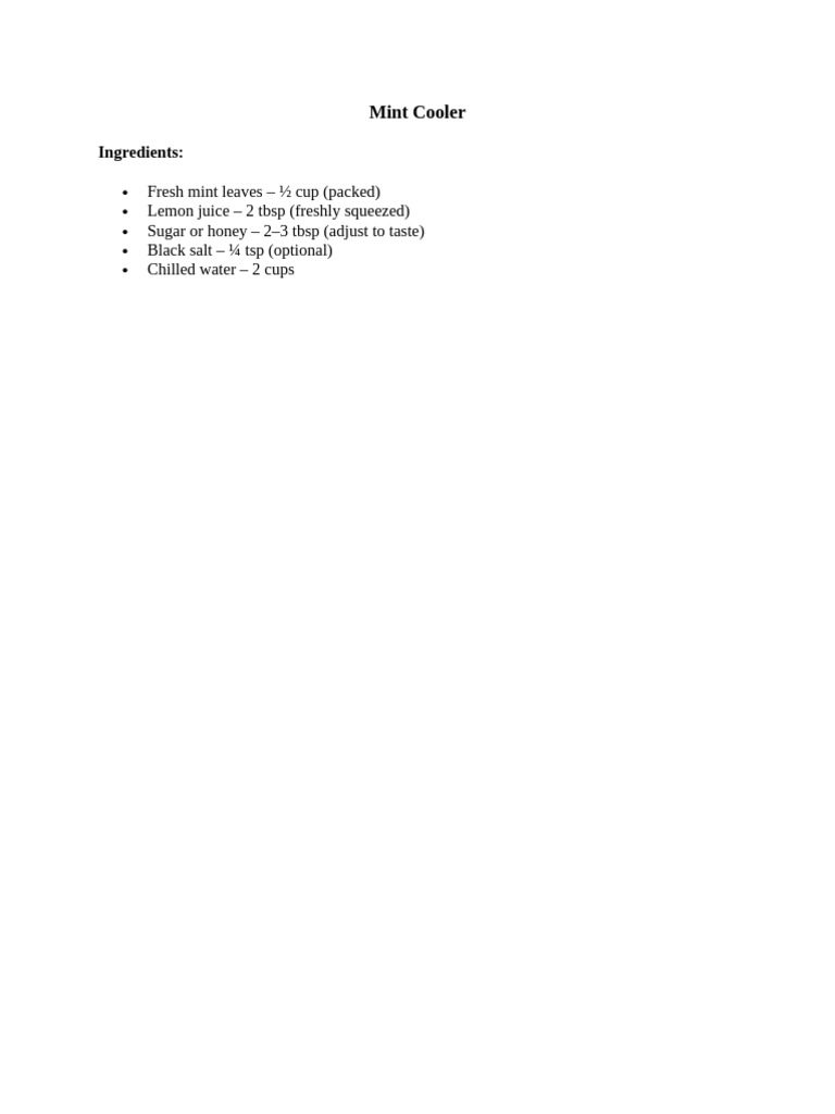 ## Mint Cooler | PDF