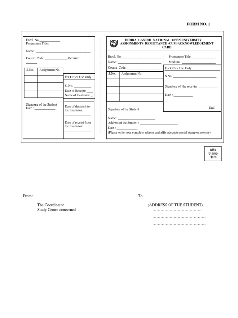 Form 01 | PDF