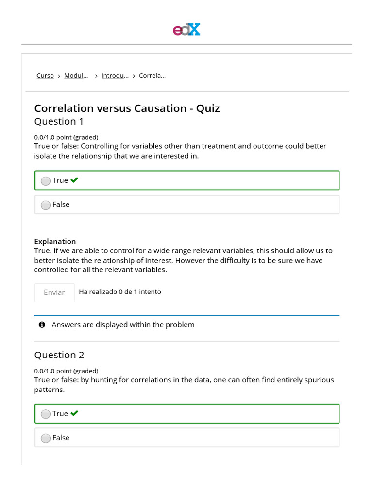 Correlation vs Causation Quiz Insights | PDF