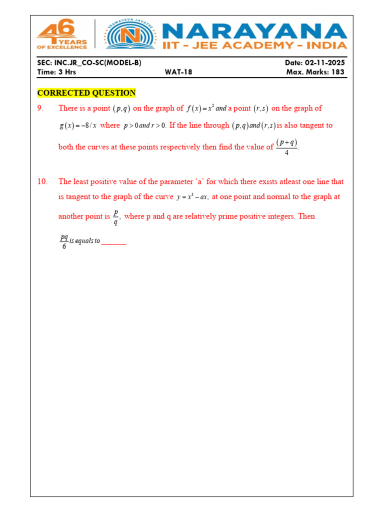 02-11-25 .Jr.iit Star Co-sc(Model-b) Jee Adv 2017(P-i) Wat-18 Qp ...