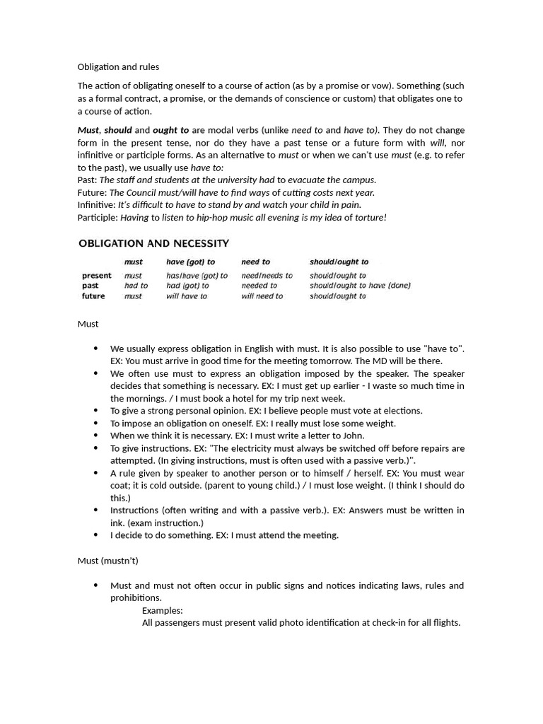 Obligation and Rules | PDF | Linguistic Typology | Linguistic Morphology
