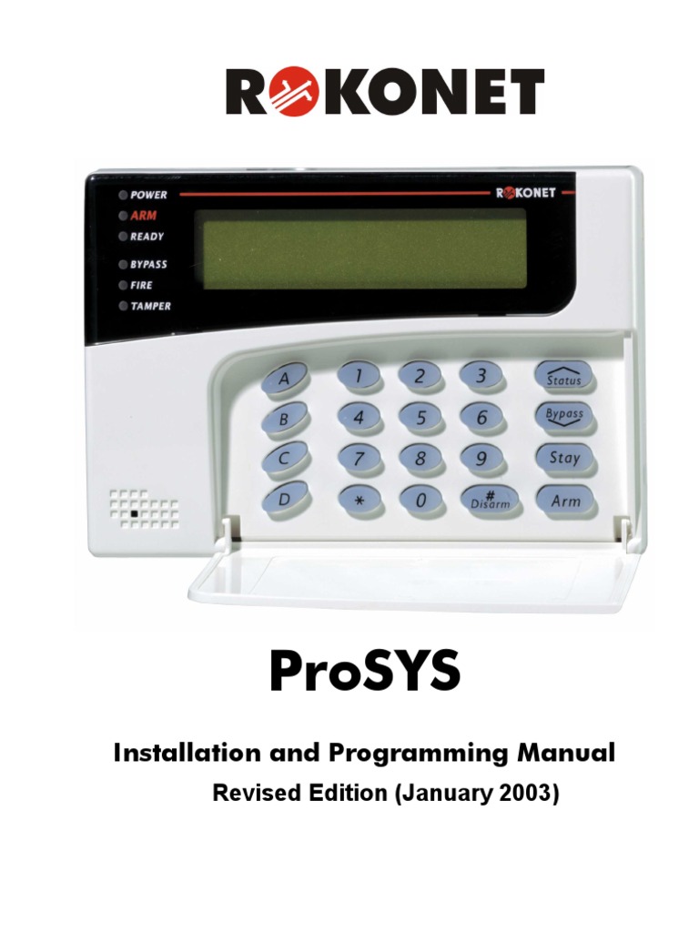 ProSys Installer Manual | PDF | Foot (Unit) | Electrical Wiring