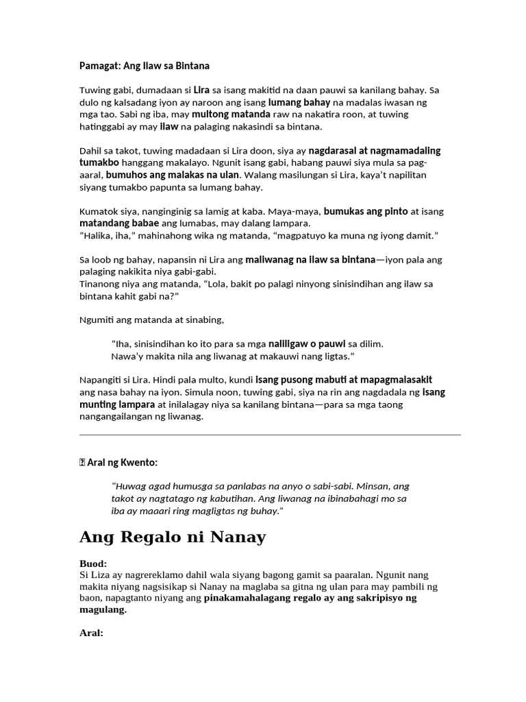 Ang Ilaw sa Bintana | PDF
