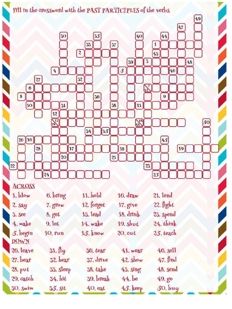 Past Participle Activities | PDF