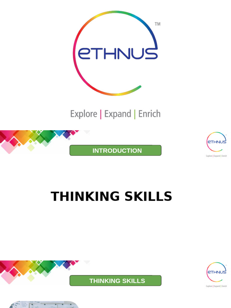 Thinking Skills - Introduction, Steps To Solve Problem | PDF ...