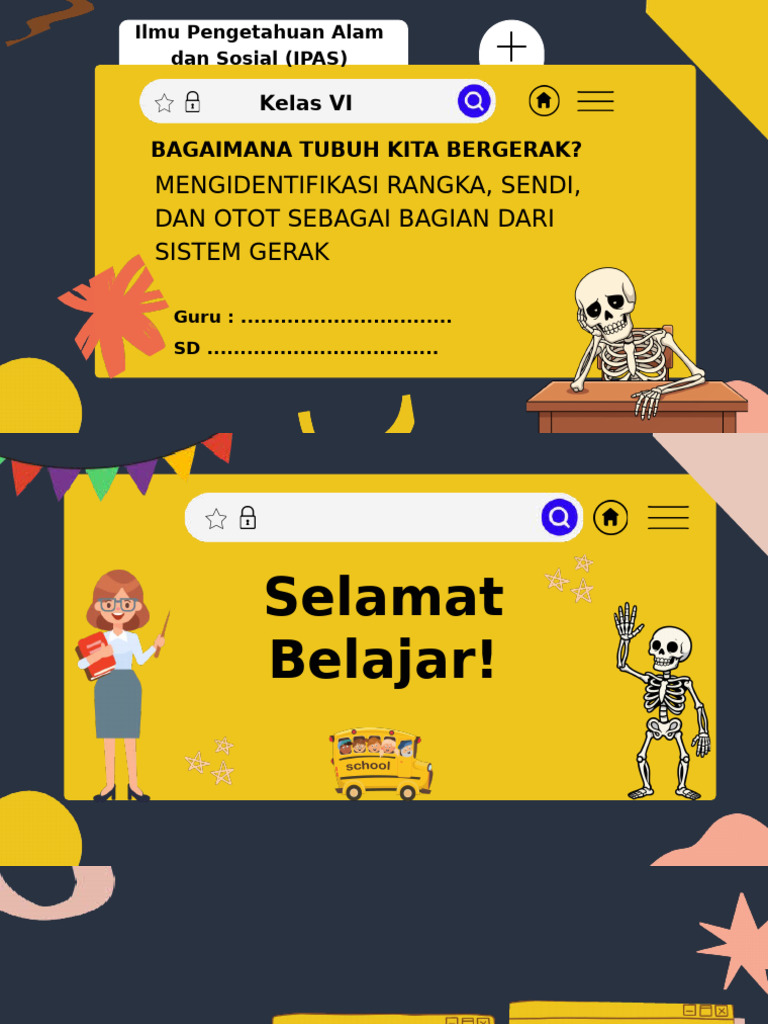PPT IPAS Sendi, Rangka, | PDF