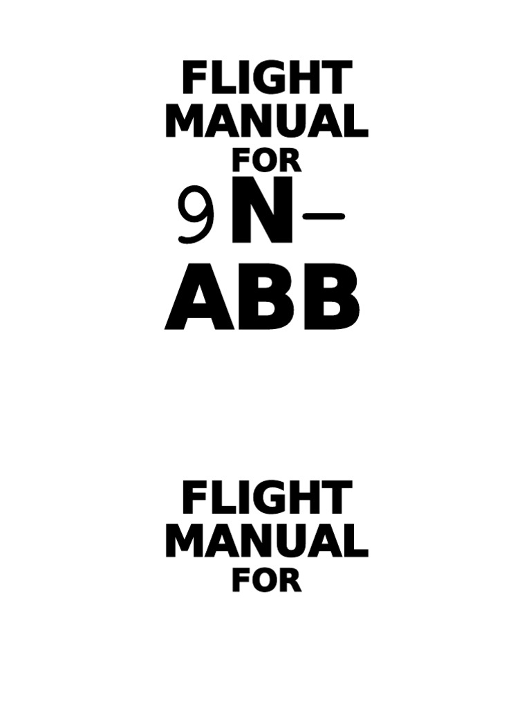 Flight Manual | PDF