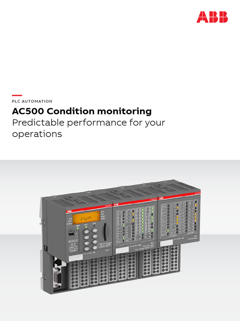 AC500 Condition Monitoring System | PDF | Programmable Logic Controller ...
