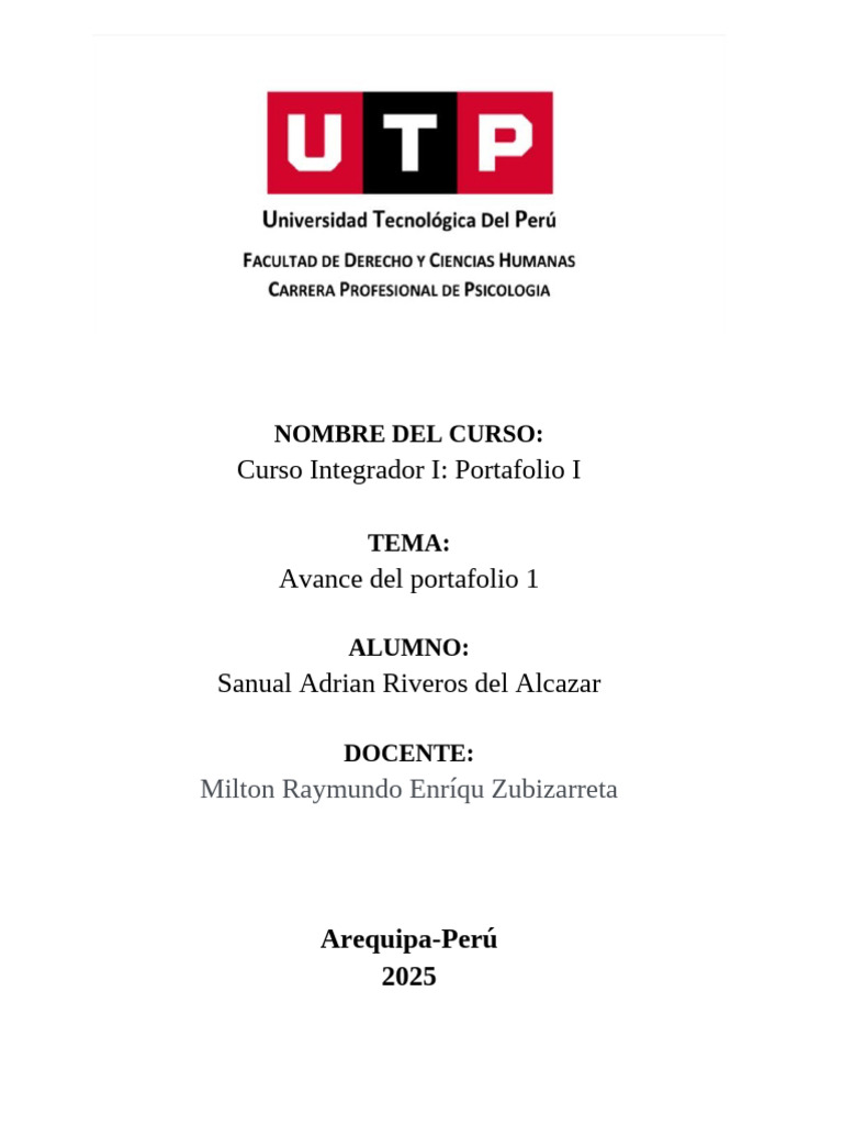 Avanse de Portafolio 1 | PDF | Las emociones | Autorregulación emocional