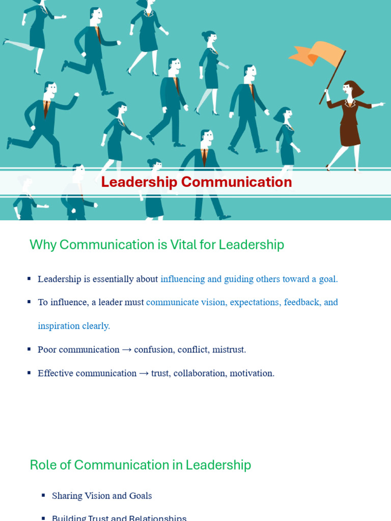 L04 Leadership Communication Pdf Communication Credibility